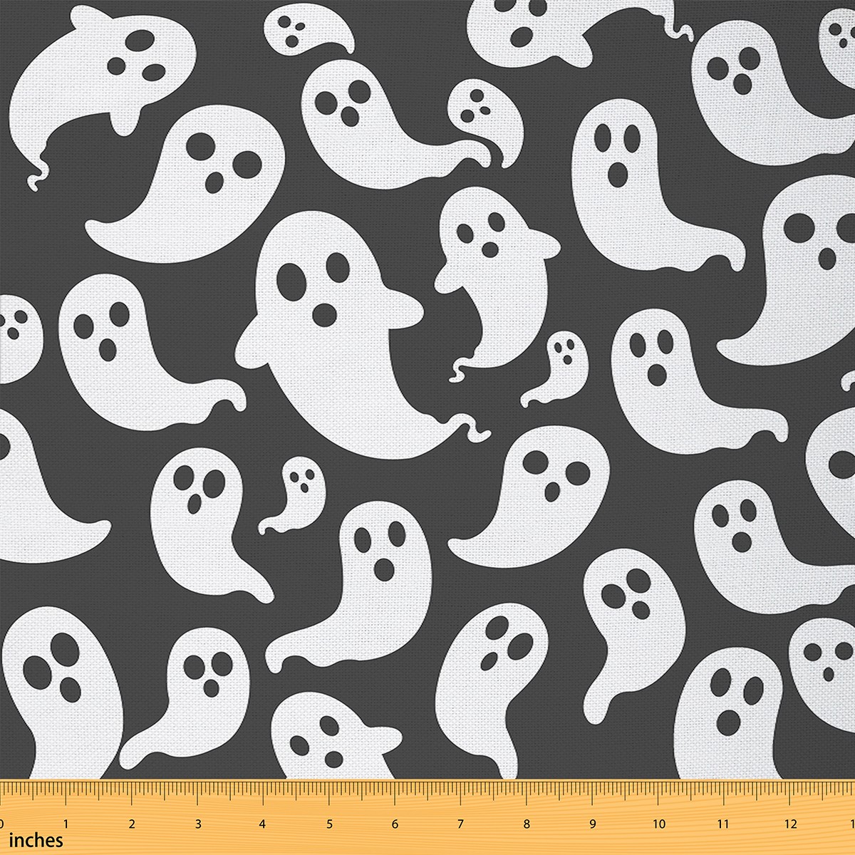 Homewish Cute Ghost Fabric by the Yard 2 Yard,Halloween Theme Room ...