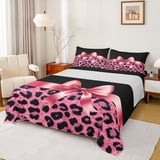 Homewish Cute Pink Ribbon Bowtie 3pcs Twin Sheet Sets For Female Girls ...