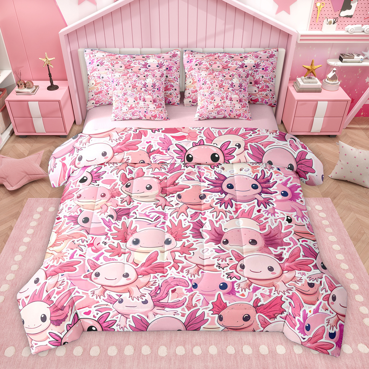 Homewish Cute Salamander 7 Pieces Bedding Comforter Set,Underocean ...