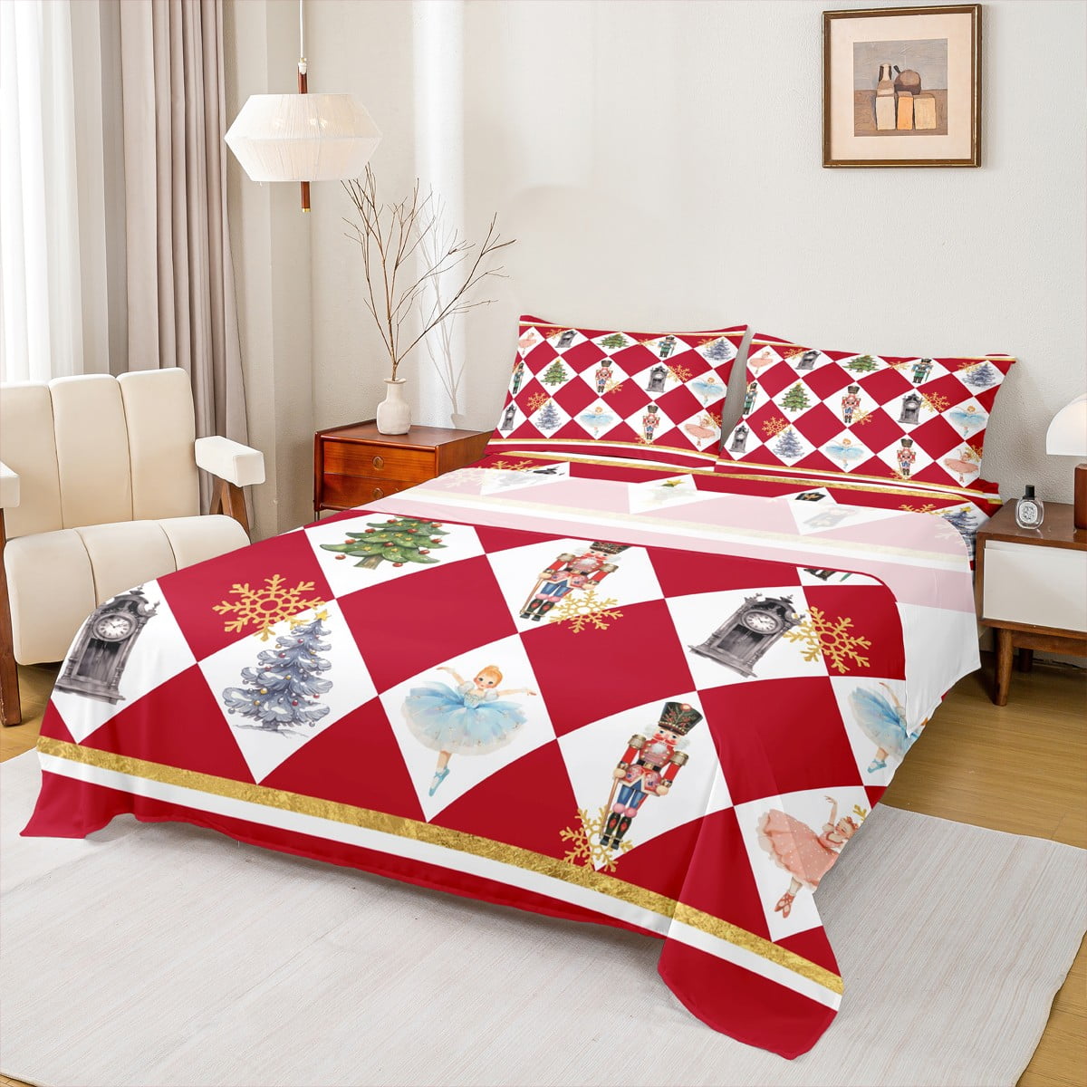 Homewish Fairy Tale Princess Full Size Sheets, Kawaii Christmas ...