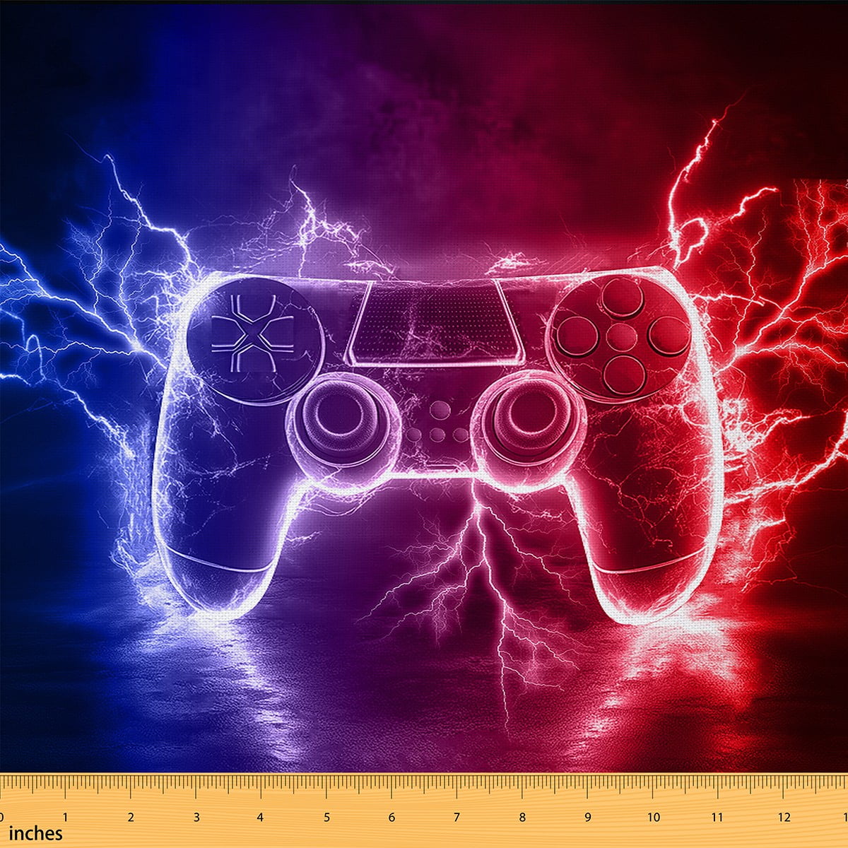 Homewish Game Fabric by the Yard 2 Yard,Mondern Gamepad Controller Room ...