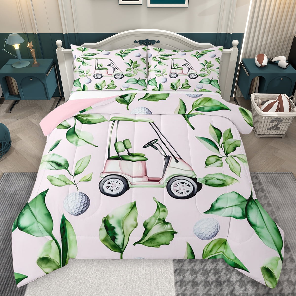 Homewish Golf Ball Game Bedding Comforter Set,Sport Theme Twin ...