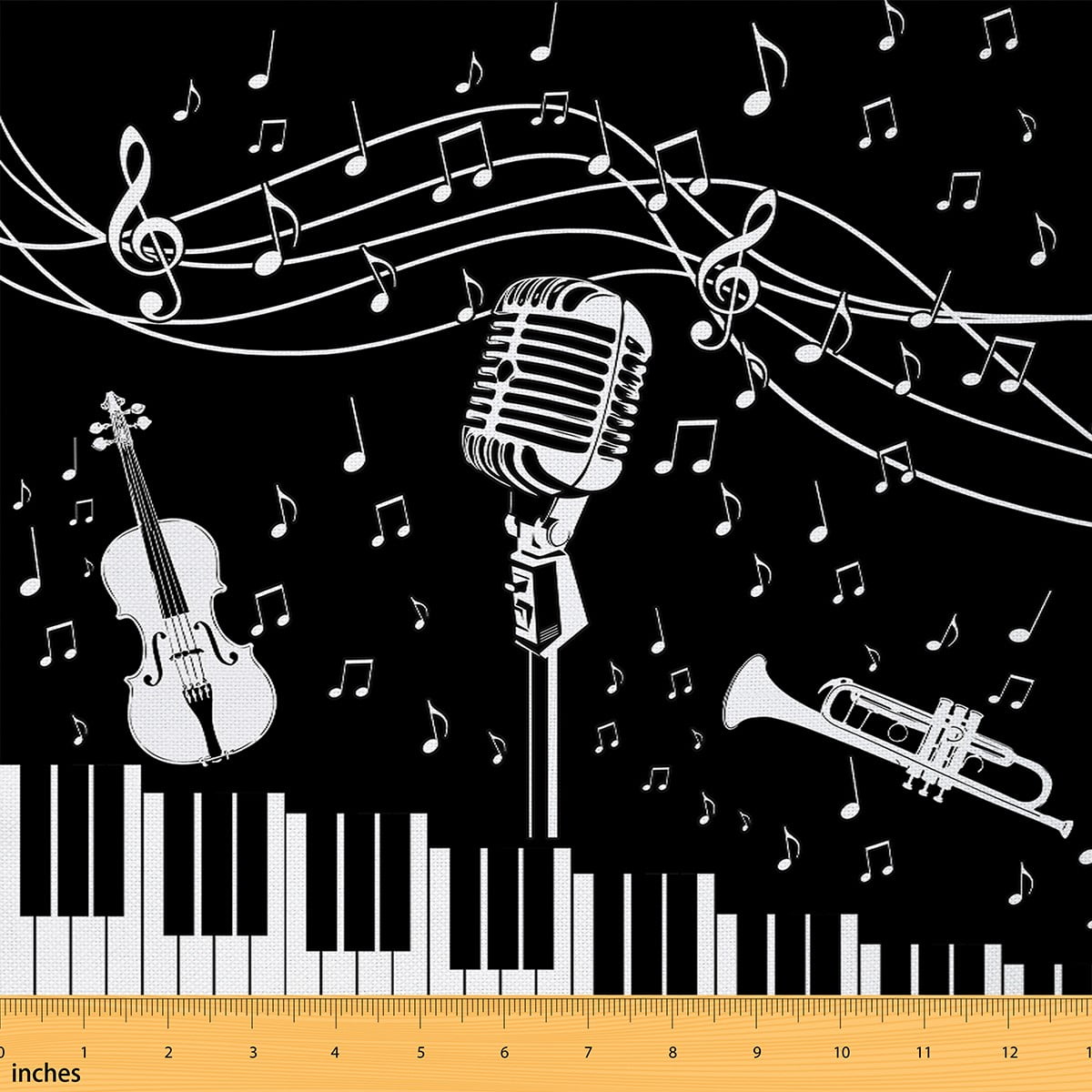 Homewish Kid Piano Guitar 01, Modern Musical Instruments Room Decor ...
