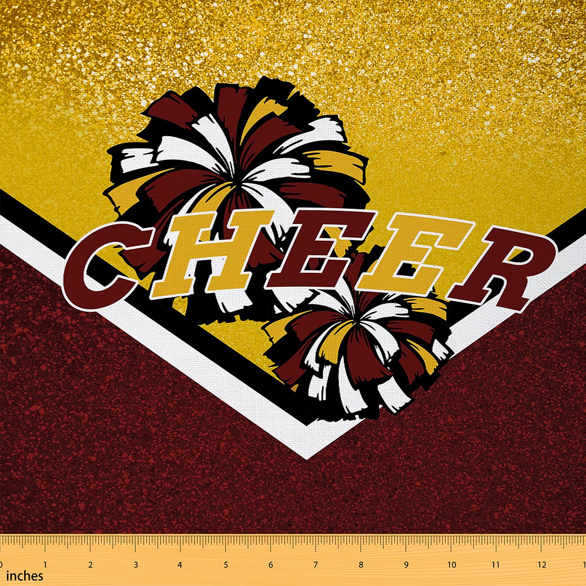 Homewish Kids Cheer Fabric by the Yard 2 Yard,Gymnastics Dancing Lovers ...