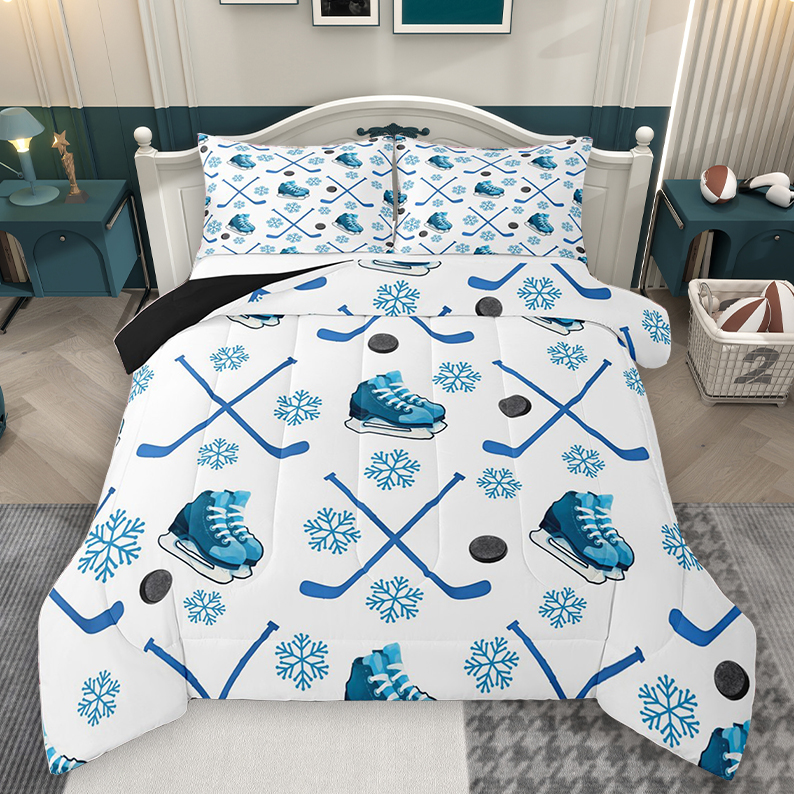 Homewish Kids Skating Shoes Full Size Comforter Sets, Cartoon Ice ...