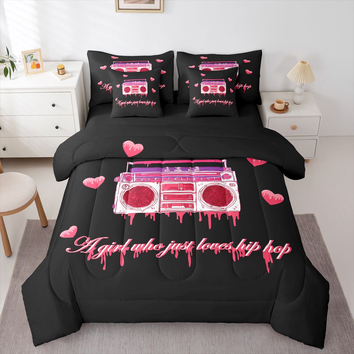 Homewish Magnetic Tape Bedding Comforter Set 7pcs for Kids Children ...