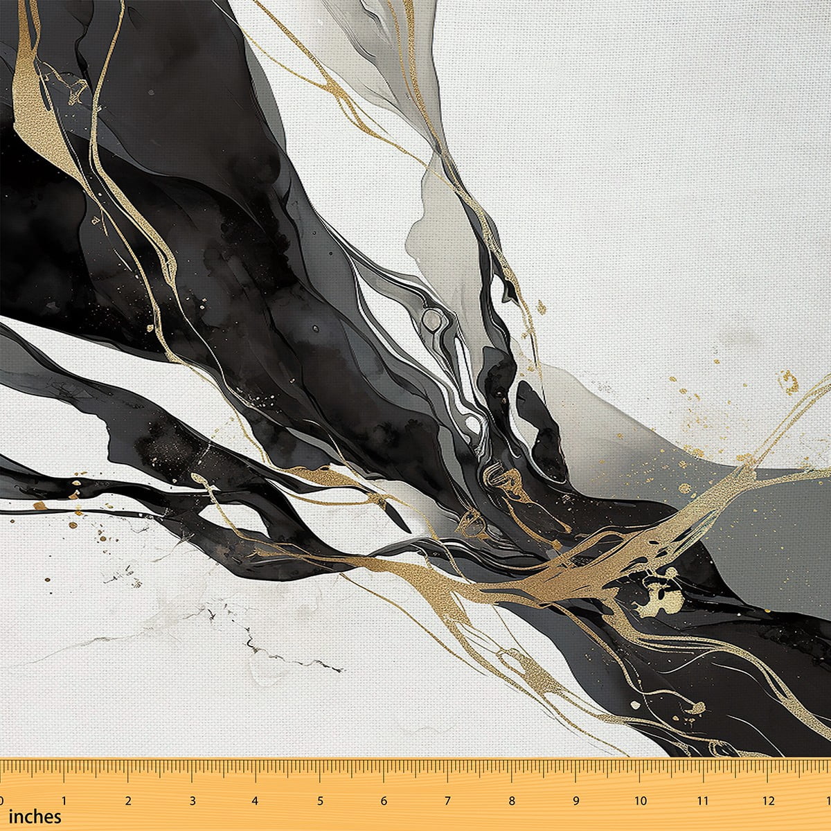 Homewish Marble Texture Road Fabric by the Yard 3 Yard,Modern Fluid Art ...