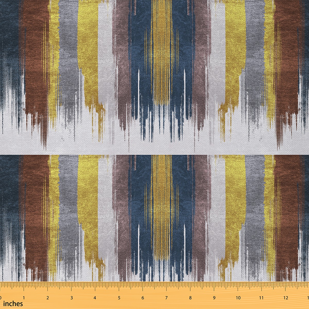 Homewish Modern Fashion Abstract 01, Brown Yellow Watercolor Artwork ...