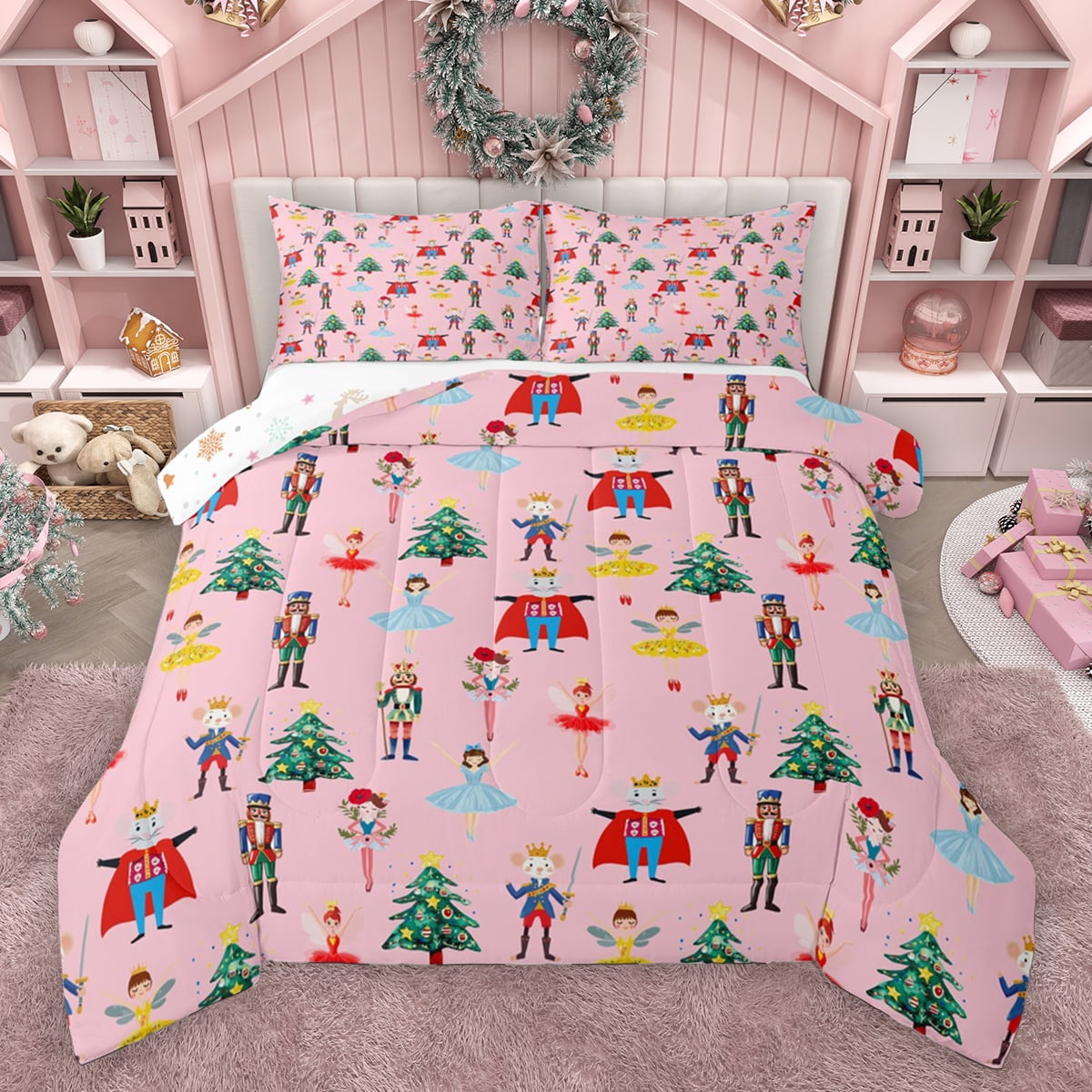 Homewish Royal Nutcracker Guard Bedding Comforter Set, Cute Angel ...