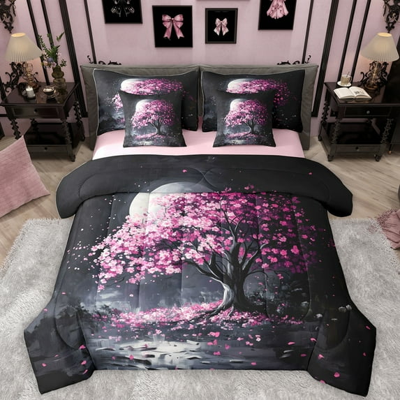 Homewish Rustic Cherry Flower 7 Pieces Bedding Comforter Set,Country ...