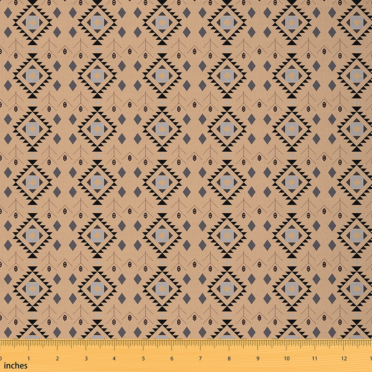 Homewish Southwestern Aztec Geometric Fabric by the Yard 3 Yard,Rustic ...