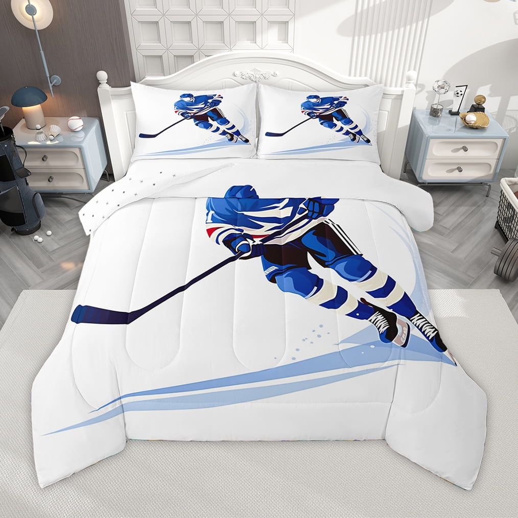 Homewish Teens Ball Game Full Size Comforter Sets,Hockey Sport Theme ...