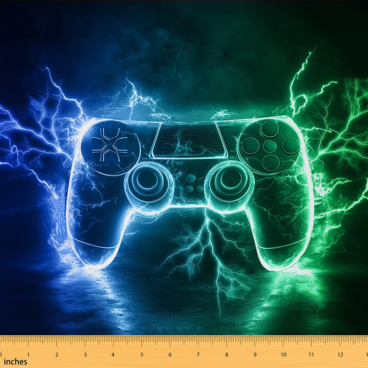 Homewish Teens Gamepad Fabric by the Yard 2 Yard,Modern Gamer Room ...