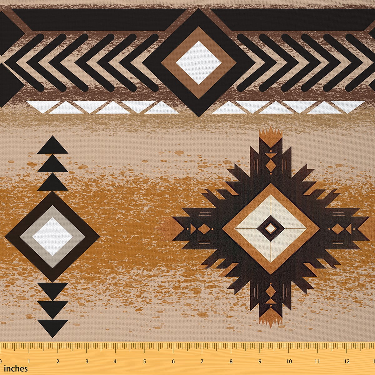 Homewish Vintage Aztec Geometric Fabric by the Yard 3 Yard,Rustic ...