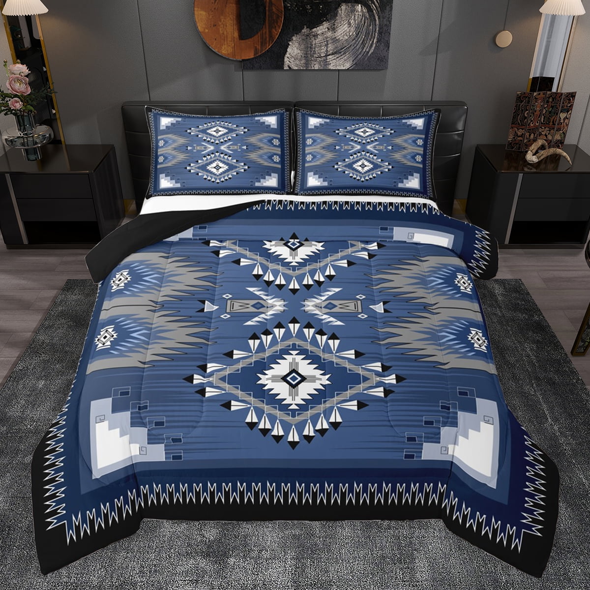 Homewish Vintage Western Aztec Full Size Comforter Sets for Adult ...