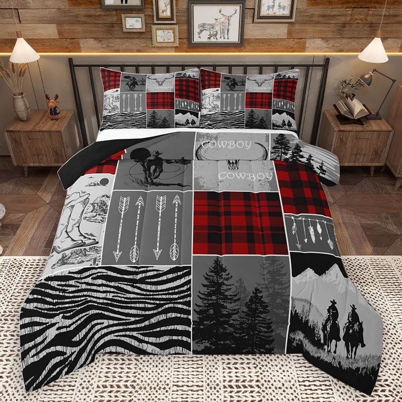 Homewish Western Rustic Hunting Full Size Comforter Sets, Tribal Hippie ...