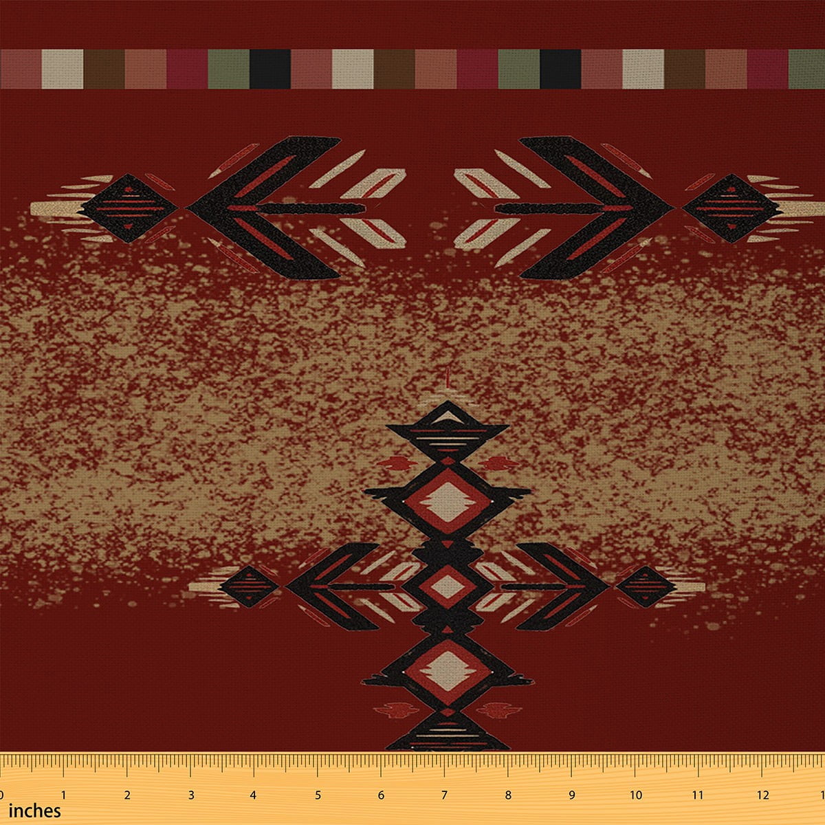 Homewish Western Tribal Fabric by the Yard 3 Yard,Rustic Aztec Sewing ...