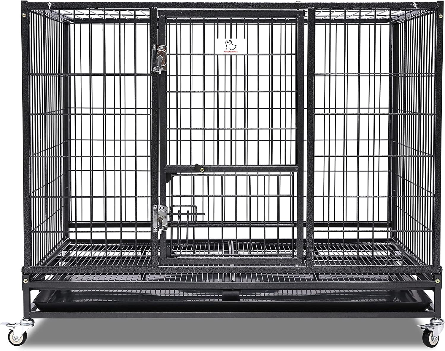 Free Shipping! Homey Pet 43" Stackable and Foldable Dog Cage with Wheel ...