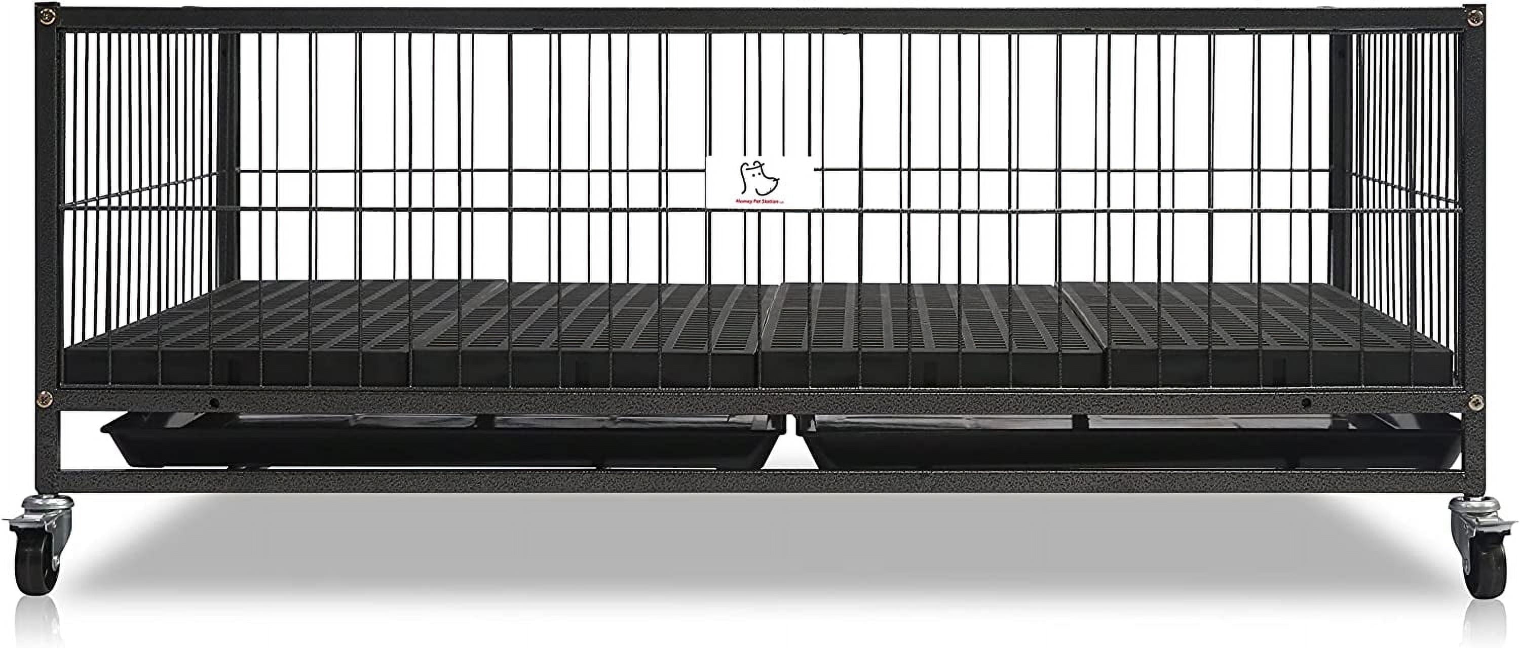 Homey Pet Large Dog Puppy Home: 43' Whelping Box with Plastic Floor ...