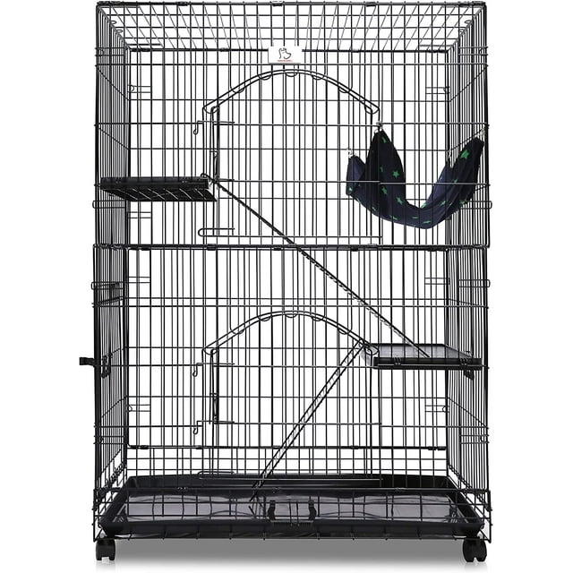 Free Shipping! Homey Pet 51" Cat Crate, 3-Tier Cat Enclosures for ...
