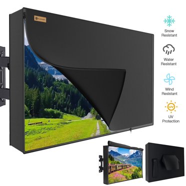 ASTRAEA Outdoor TV Cover 52-55 inch, 600D Heavy Duty Weatherproof LED ...
