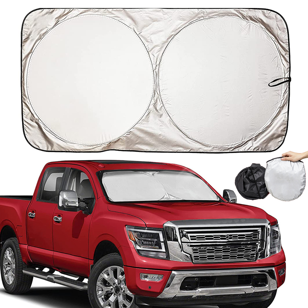 Homeya Car Windshield Sun Shade, Folding Front Sun Visor, UV Reflector ...