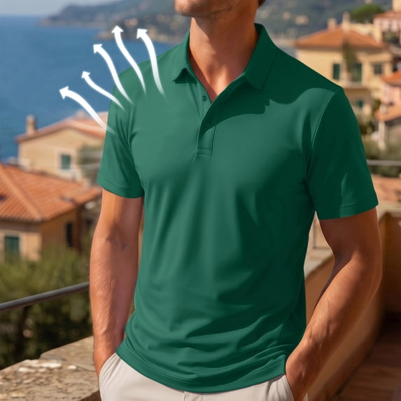 Homeyce Breeze Polo Shirts for Men Wear Breeze Capri Collared Top Beer ...