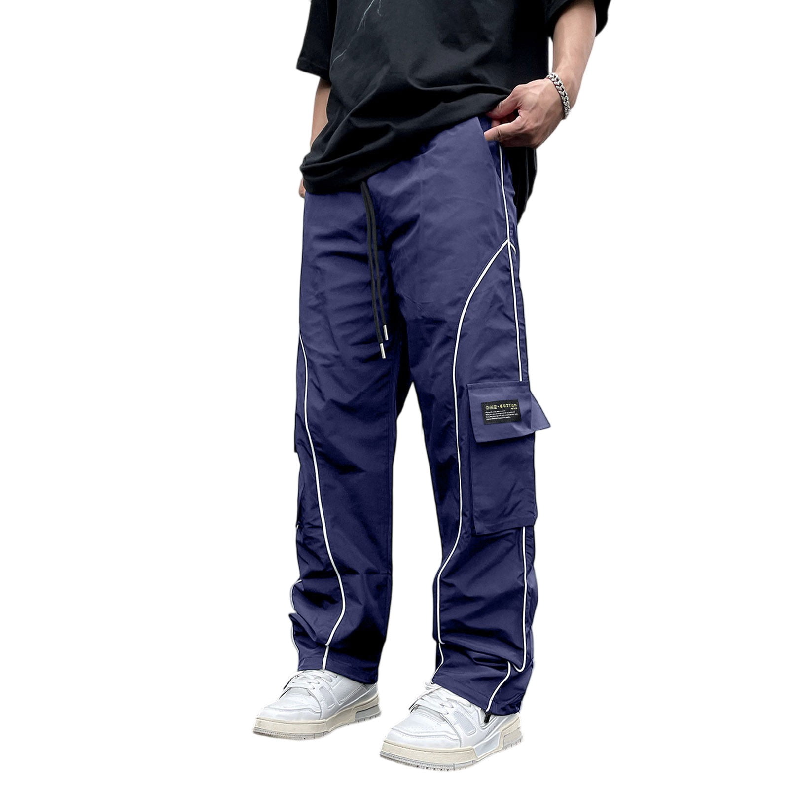 Homeyce Cargo Work Pants for Men Durable Ripstop Elastic Waist Pants ...