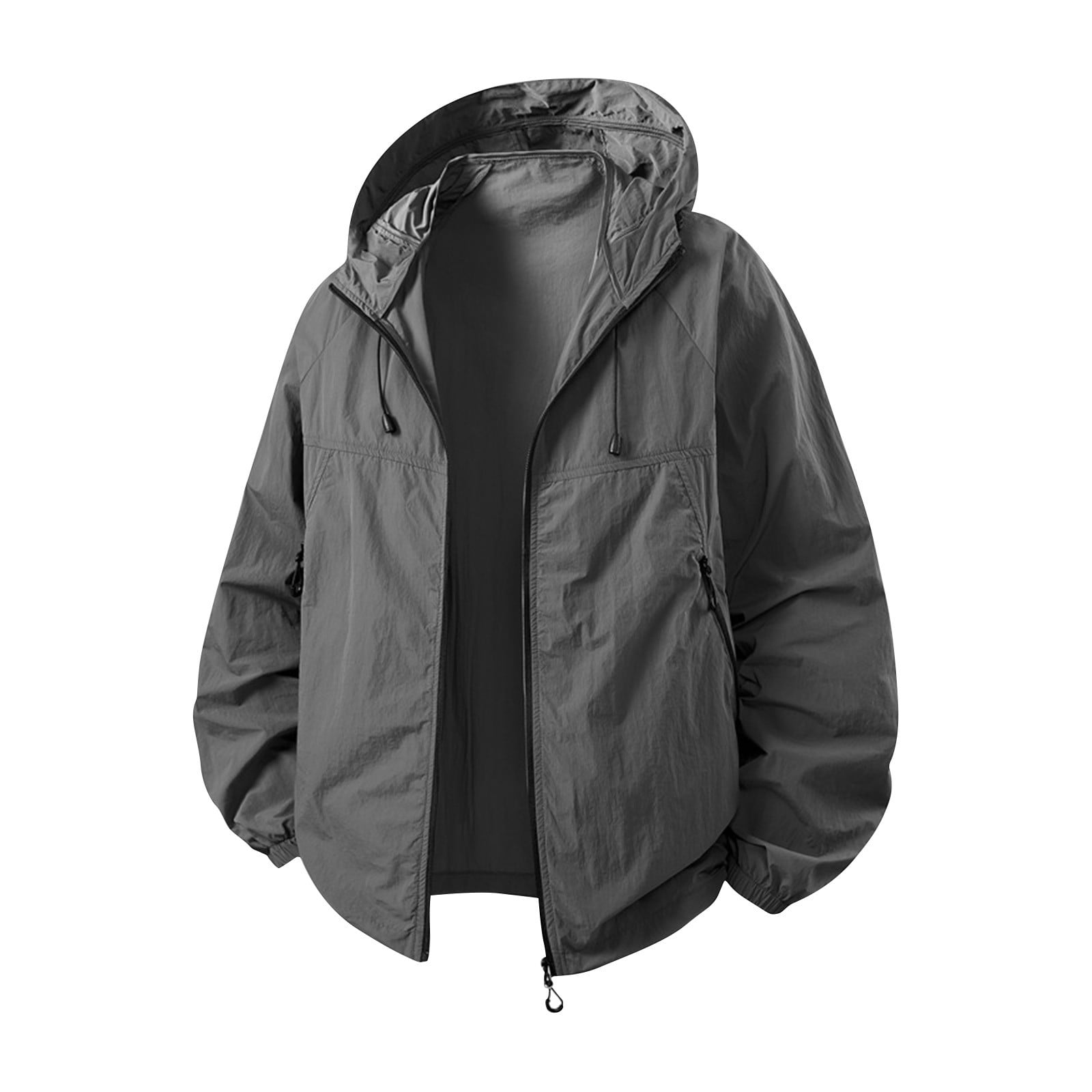 Homeyce Men Waterproof Jacket Windbreaker Lightweight Jacket with Hood ...