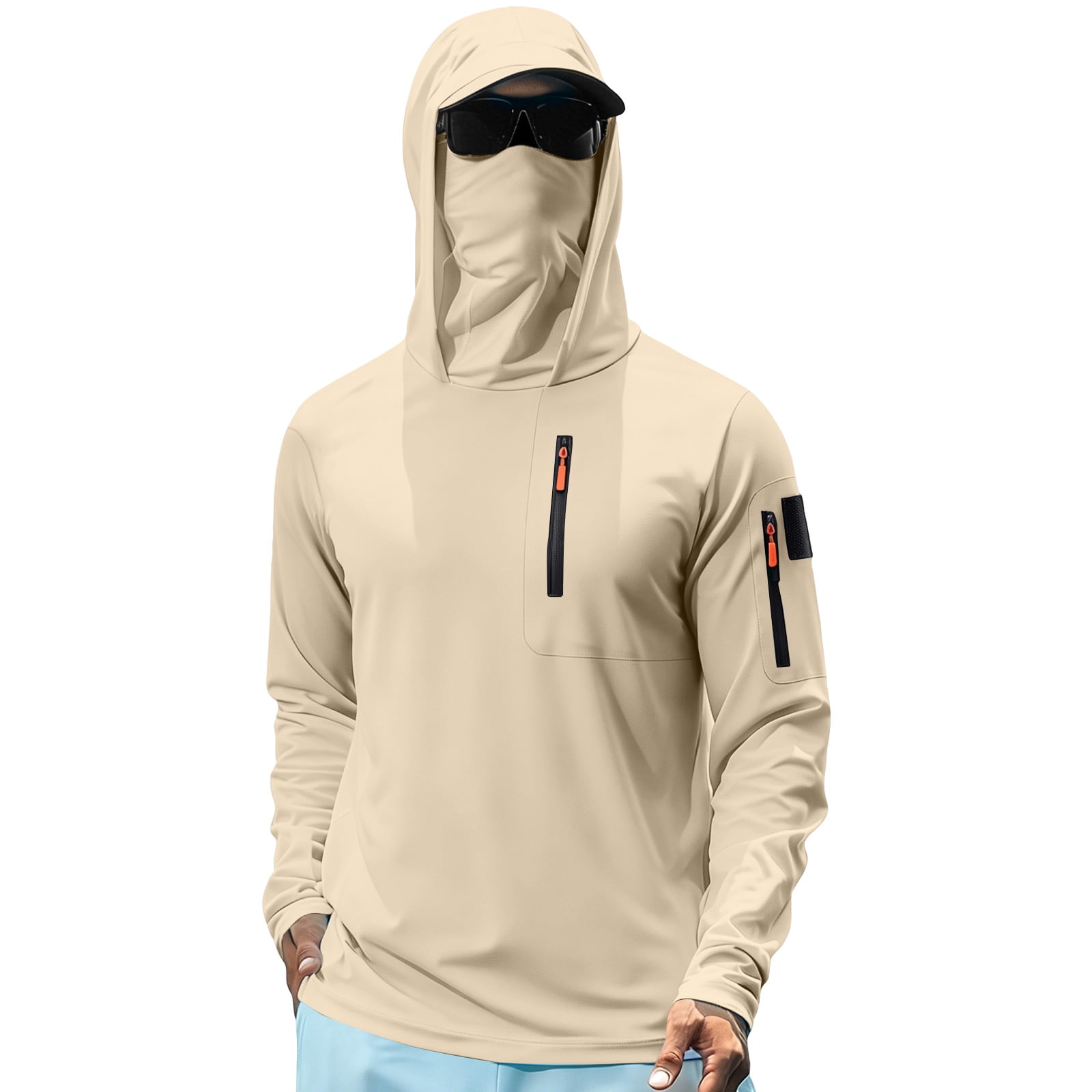Homeyce Men's Fishing Shirts Spf UV Upf 50+ Rash Guard Shirts Long ...