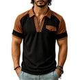 Homeyce Men's Golf Polo Shirts Collar Short Sleeve Polo Shirts Quarter ...