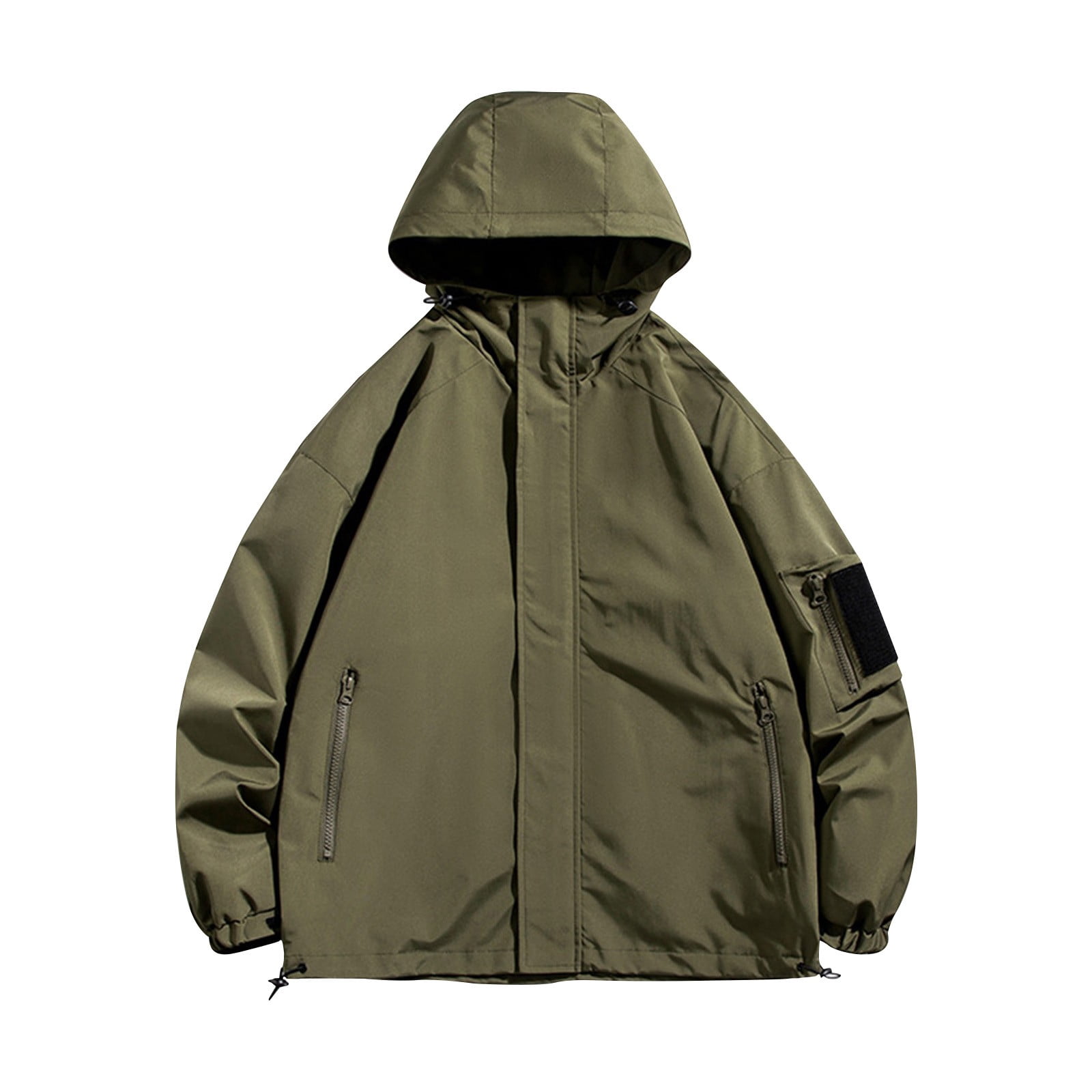 Homeyce Men's Waterproof Rain Jacket Windbreaker Lightweight Jackets ...