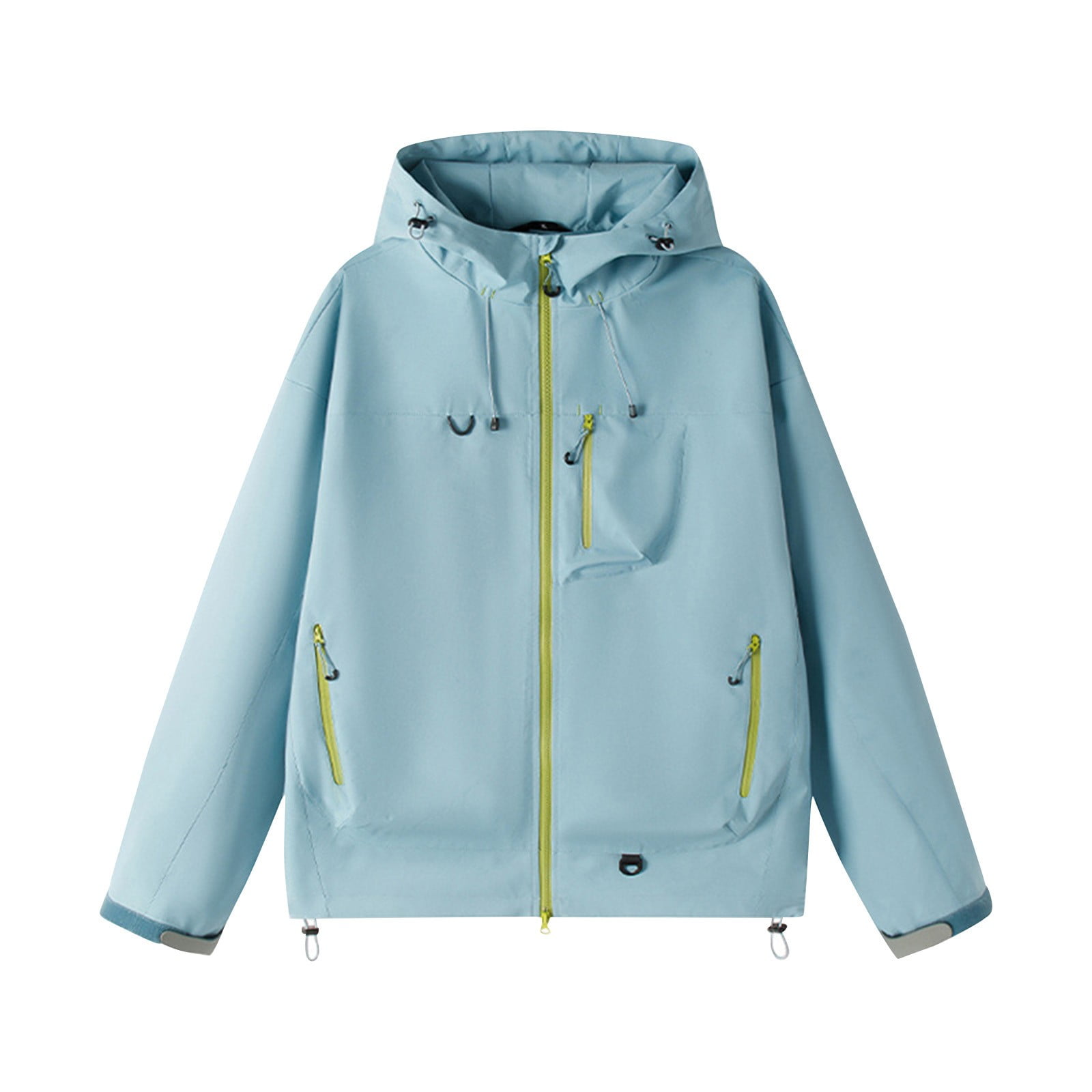 Homeyce Men's Waterproof Rain Jacket Windbreaker Lightweight Jackets with Hooded Loose Fit ...