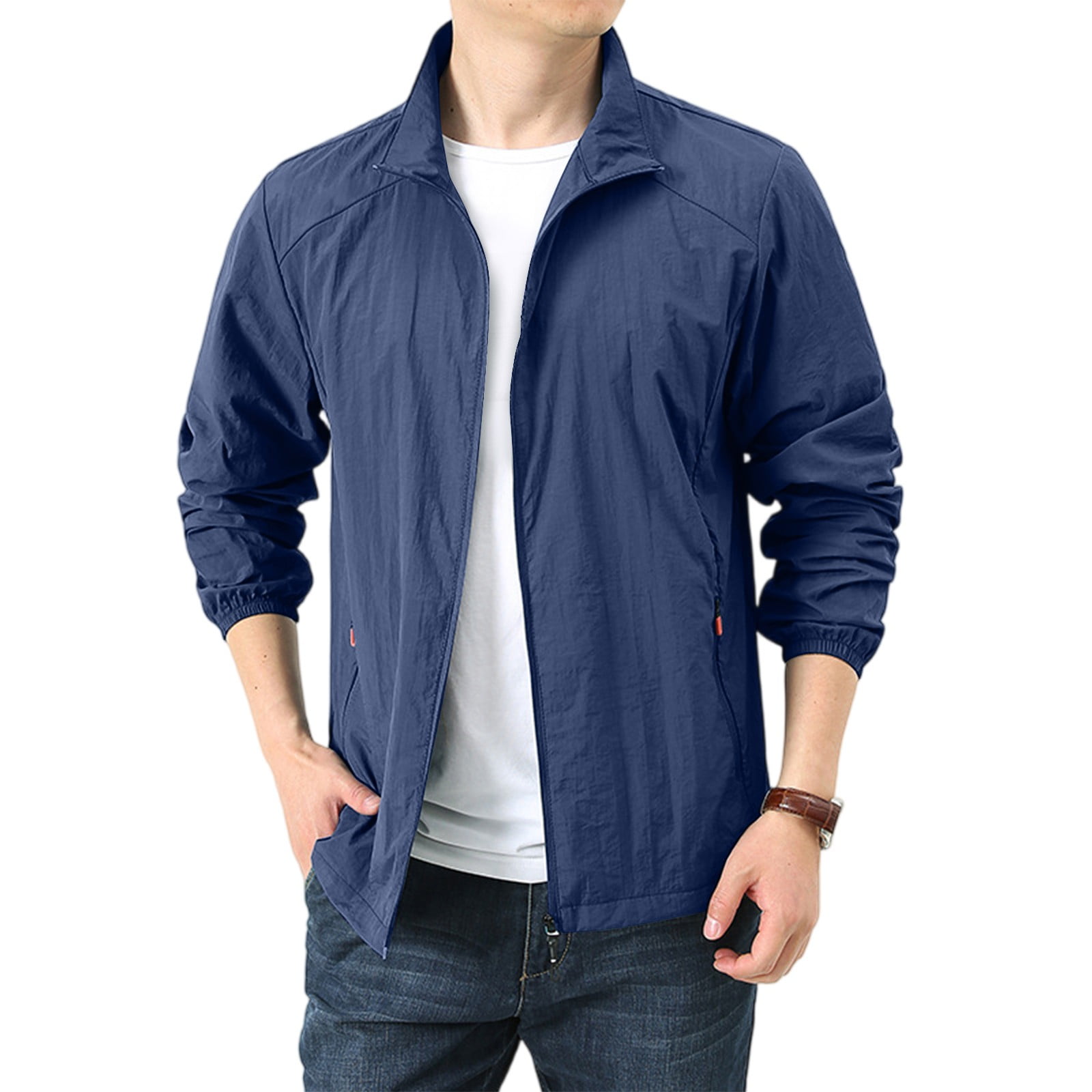 Homeyce Men's Windbreaker Jackets Lightweight Full Zip Waterproof ...