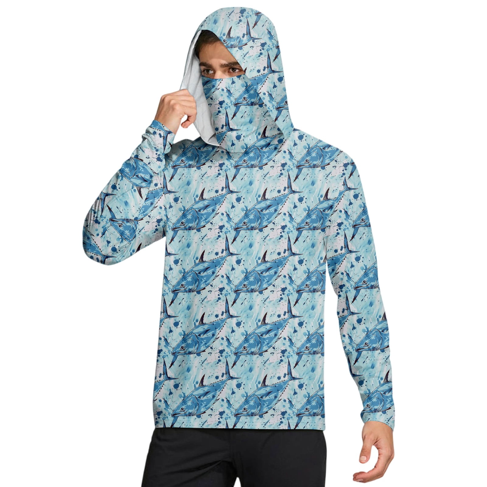 Homeyce Mens Long Sleeve Sun Protection Shirts Upf 50+ Uv Rash Guard ...