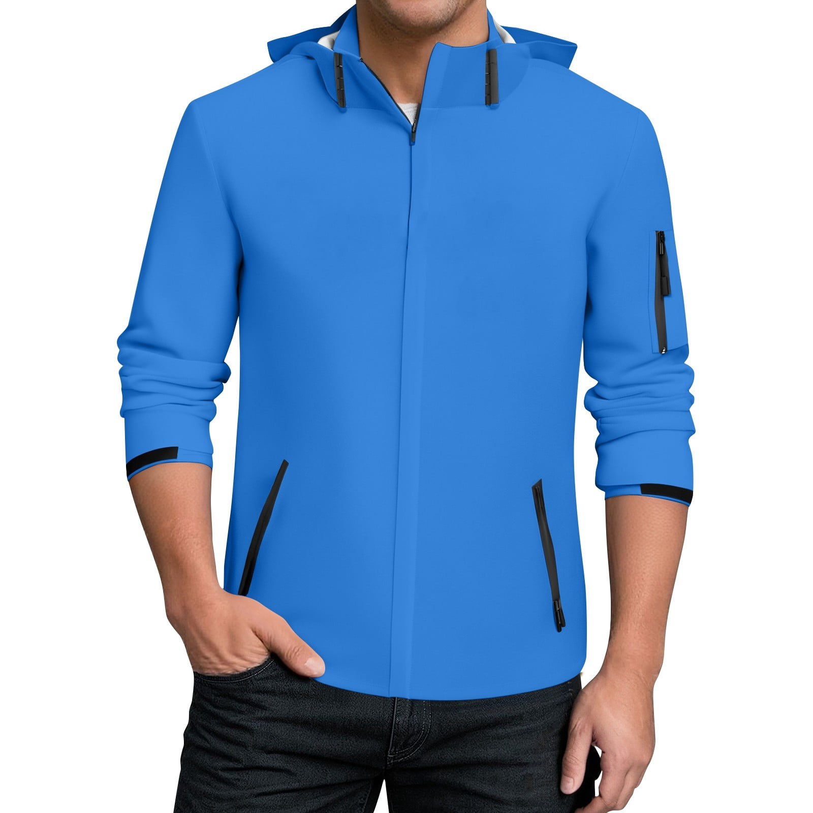 Homeyce Outdoor Waterproof Soft Shell for Men Windbreaker Zip Up ...