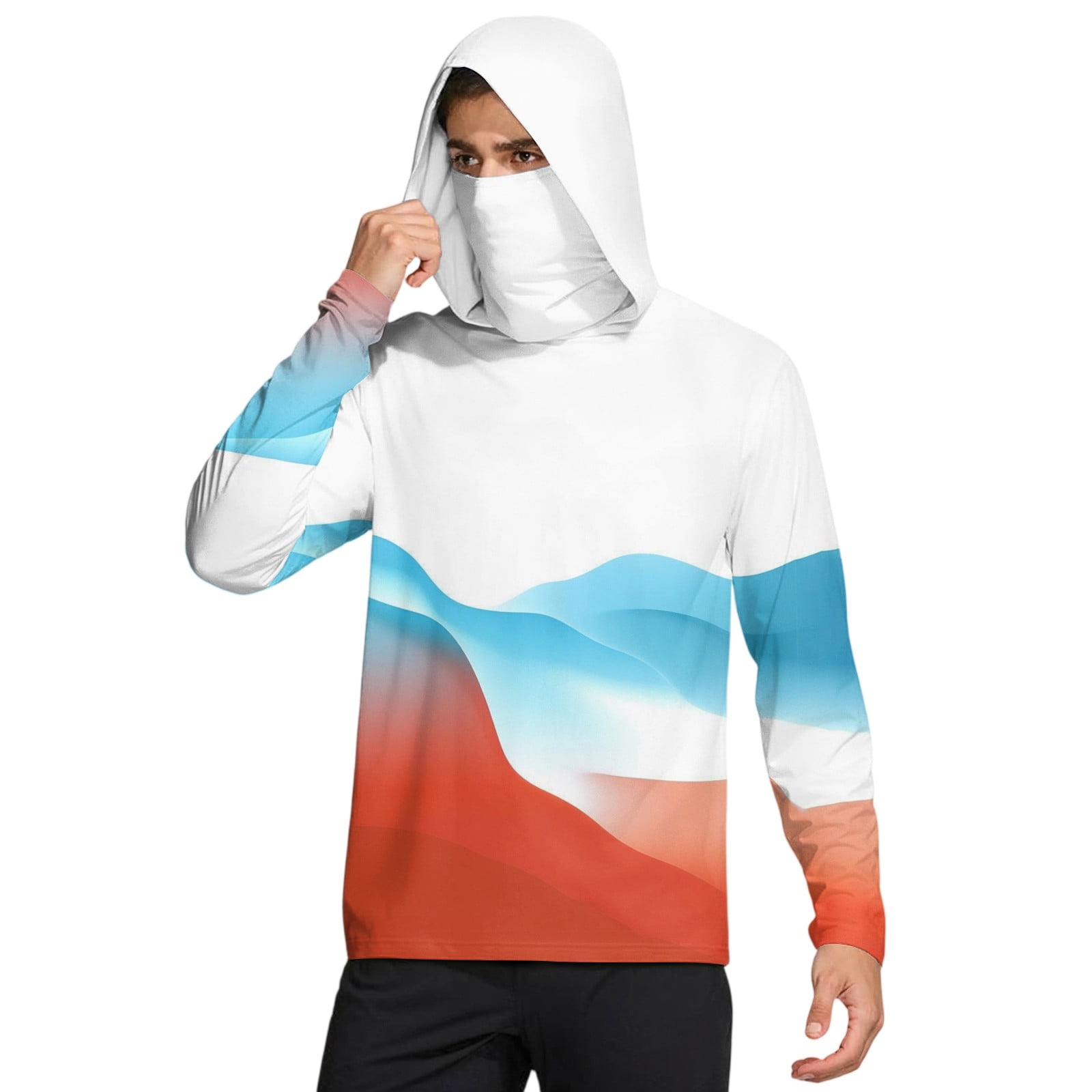 Homeyce Sun Protection Hoodie Shirts for Men Spf Uv Upf 50+ Rash Guard ...