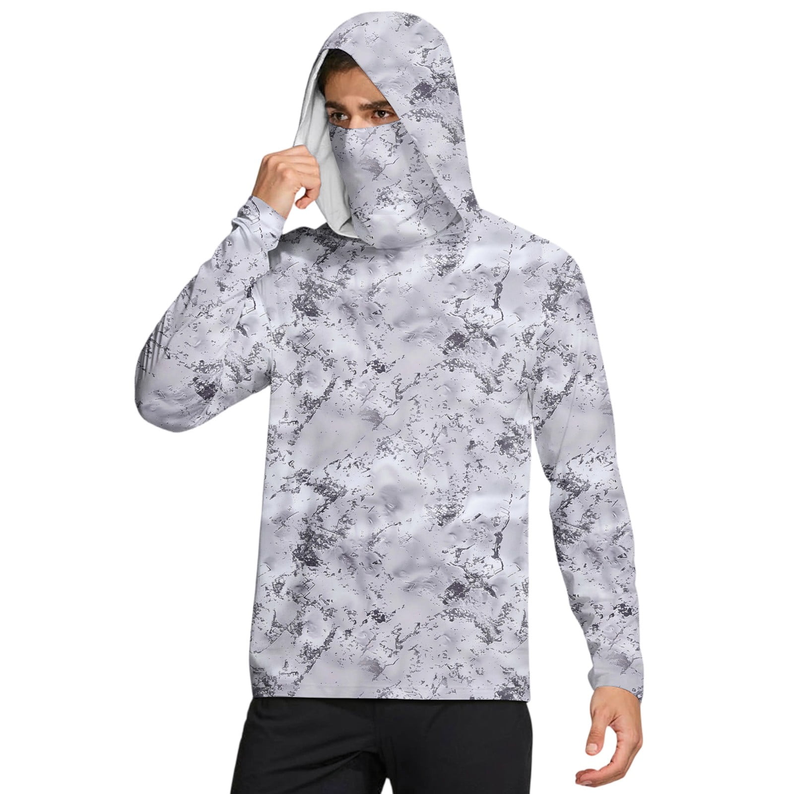 Homeyce Sun Protection Shirts for Men with Face Cover Uv Spf Upf 50 ...