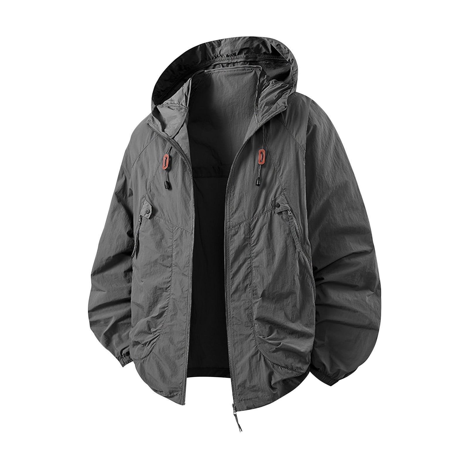 Homeyce Waterproof Rain Jacket for Unisex Windbreaker Lightweight ...