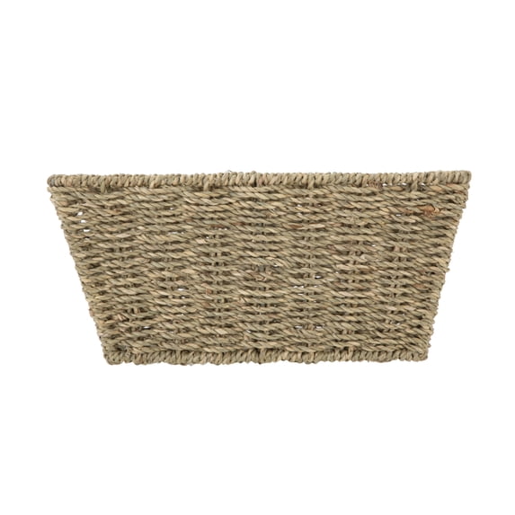 Mainstays Natural Handwoven Seagrass Basket, Rectangle - Walmart.com