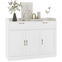 Homfa Farmhouse Dining Furniture, Kitchen Buffet Cabinet with ...