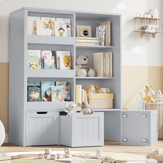 Cube Storage Organizers Bookshelves Gray Walmart