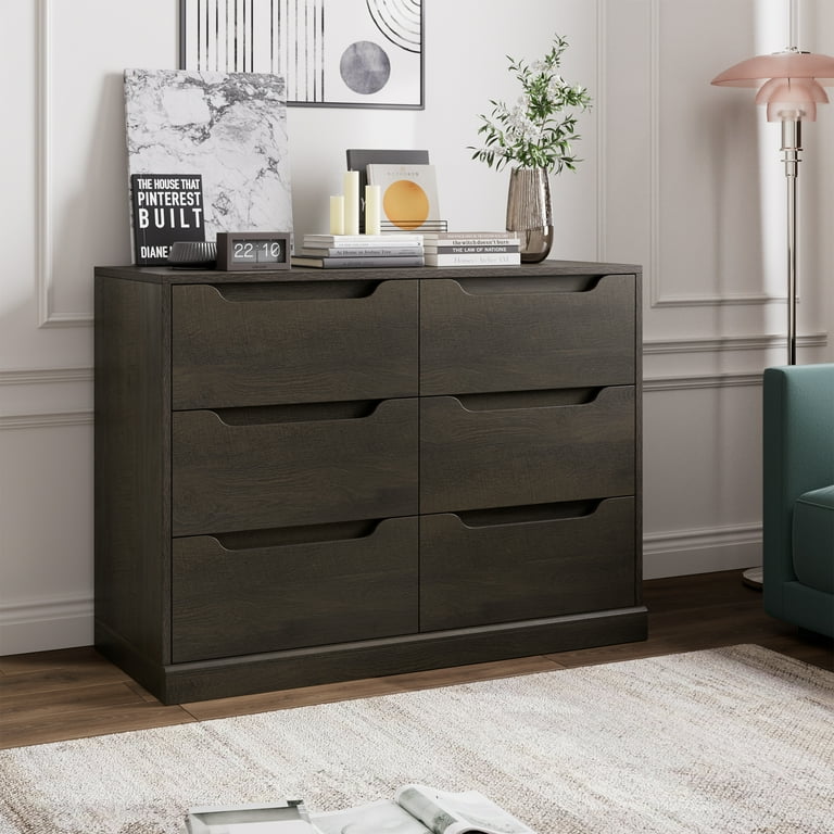 Dark brown modern dresser store