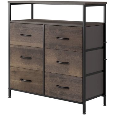 Desert Fields Eclectic Boho 6 Drawer Dresser, Pink - Walmart.com
