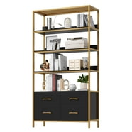Better Homes & Gardens Lillian Fluted Bookcase with Doors, Natural Pine ...