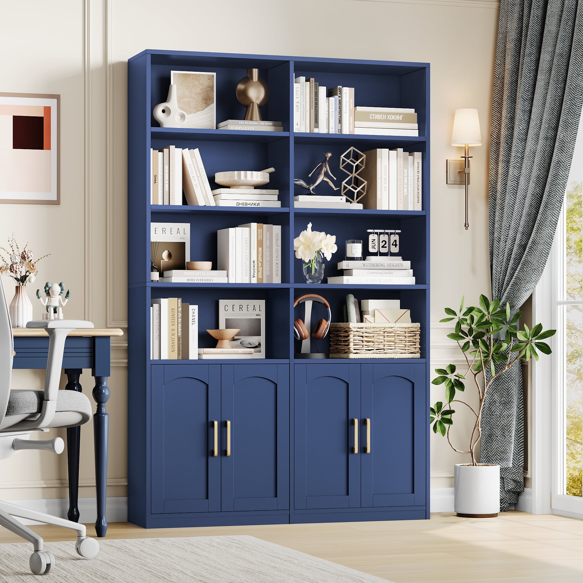 Walmart Black Friday Deals 2025 - Homfa 73″ Tall Bookcases with Doors ...