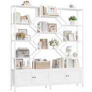 Homfa Rattan Cabinet with Doors, Tall Storage Cabinet with 2 Drawers ...