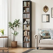 Mainstays Traditional 5 Shelf Bookcase with Doors, Weathered Oak Finish ...