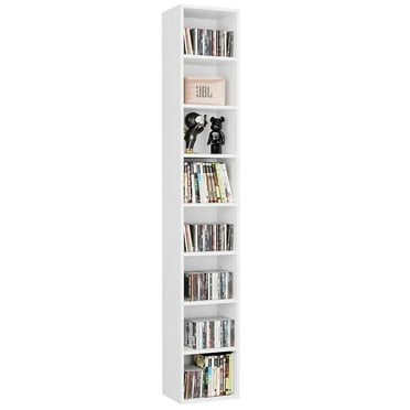 Pemberly Row 53" Revolving CD DVD Media Storage Rack with Adjustable ...
