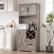 Homfa 71'' Dining Room Furniture, Modern Wood Tall Buffet Cabinet with ...